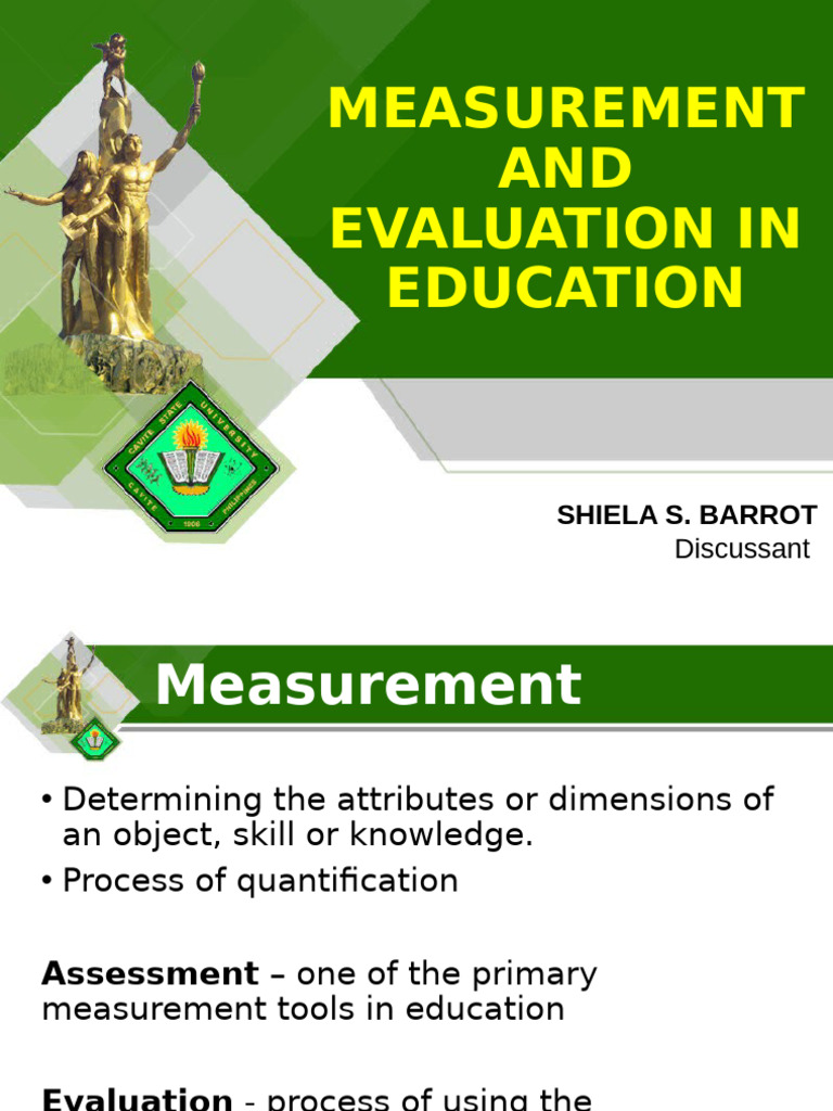 Measurement and Evaluation in Education | PDF | Cognition | Psychology