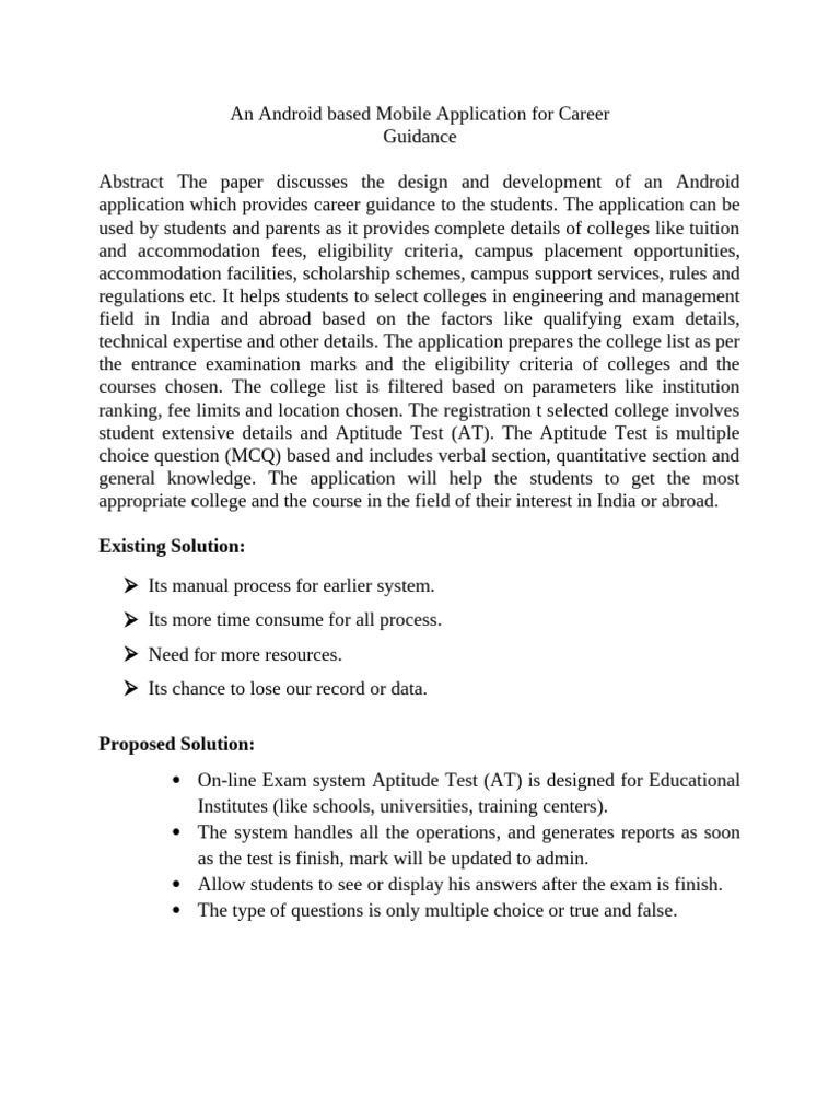 Career Guidance - Modules | PDF | Computing