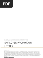 Job Title Change Letter Template | PDF