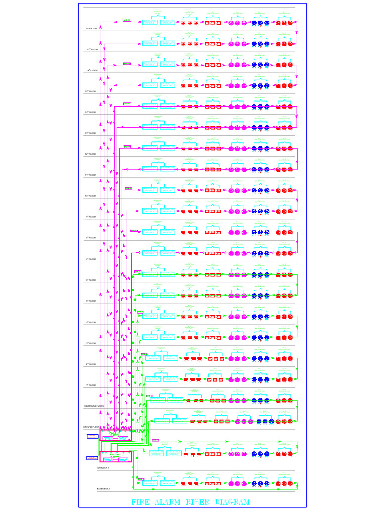 FLS Single Line Diagram | PDF | Public Safety | Hazards