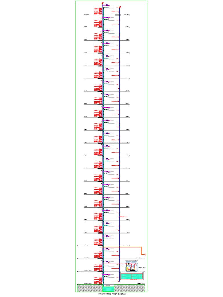 Firefighting Single Line Diagram | PDF | Fire Sprinkler System ...