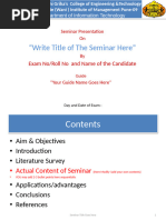 Seminar Proposal Template Guide | PDF | Lecture | Learning