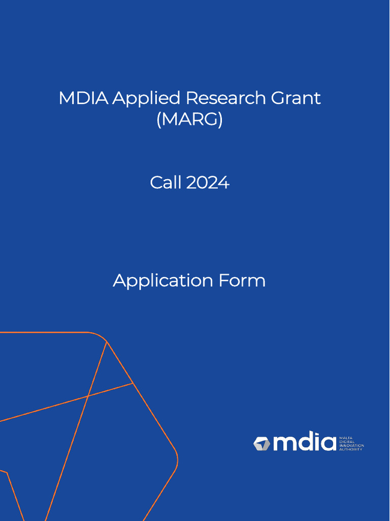 MDIA MARG Application Form 2024 | PDF | European Union | Signature