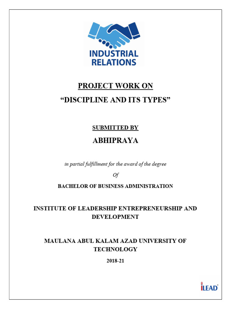 Industrial Relations Mini Project | PDF | Disciplines | Employment