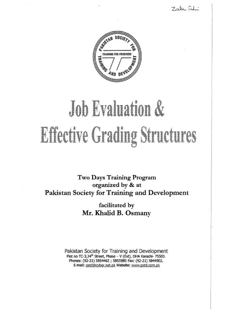 Job Evaluation & Effecitve Grading Structures | PDF