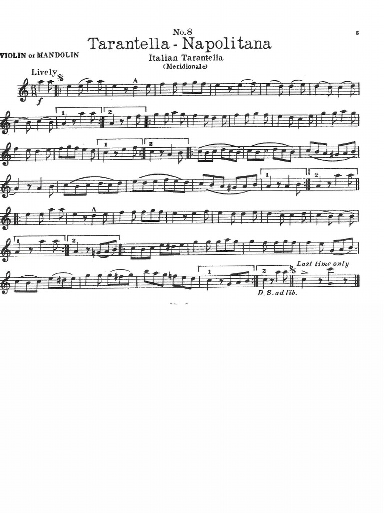 Tarentella Napolitana | PDF