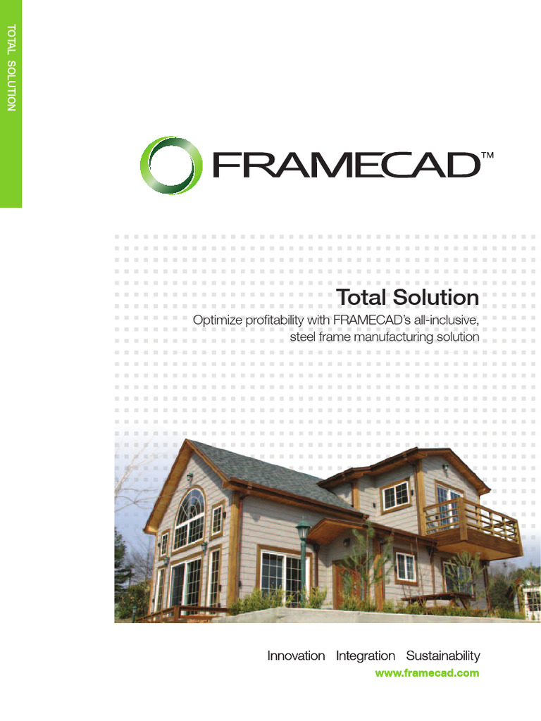 Total Solution - Framecad | PDF | Computer Aided Design | Automation