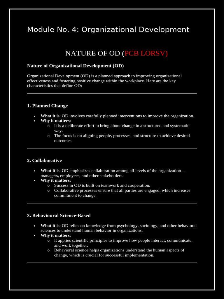 Understanding Organizational Development | PDF | Team Building | Organization Development