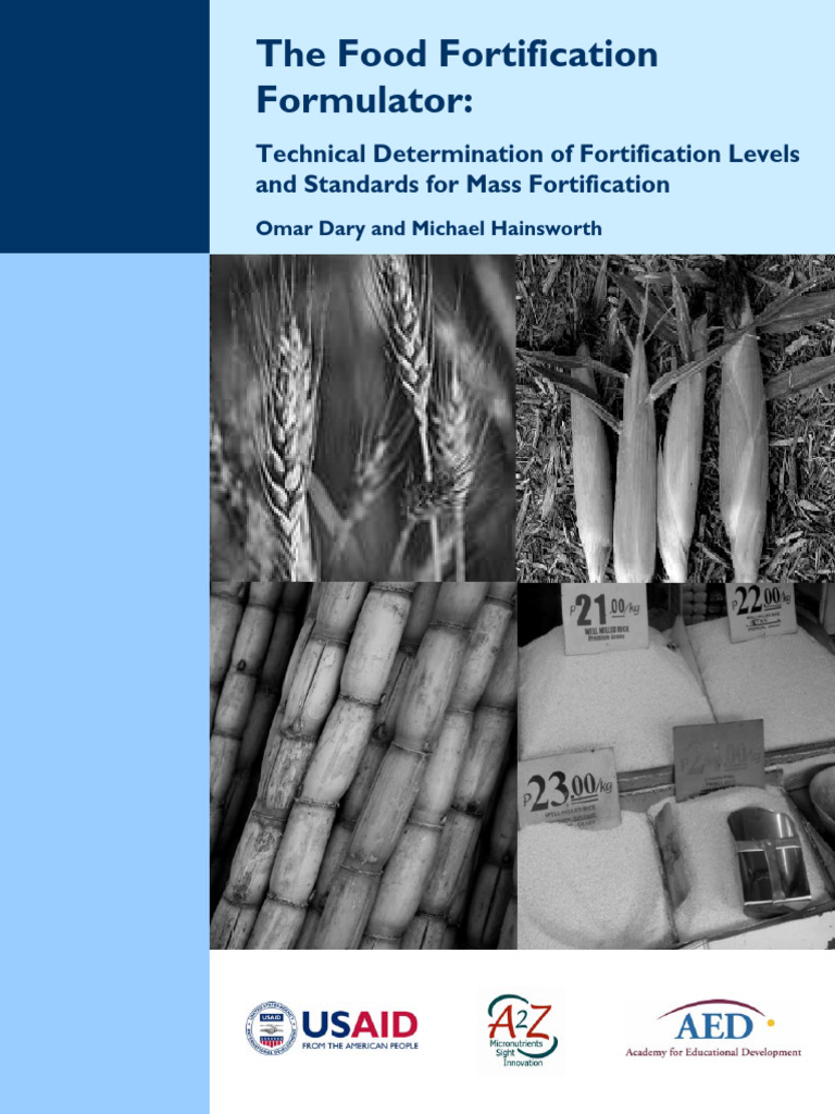 508 Food Fortification Formulator | PDF | Vitamin | Nutrients