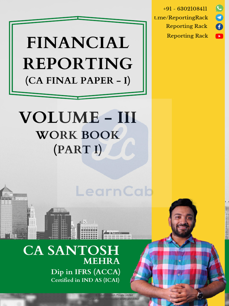 Volume III - Work Book (Part i) | PDF | Franchising | Depreciation