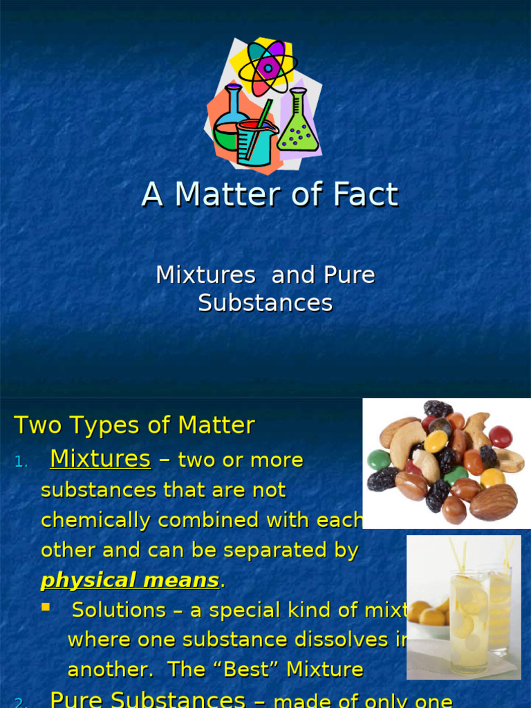 Part 3 Substances and Mixture Matter | PDF
