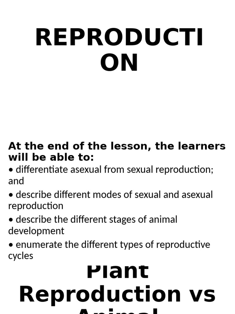 Plant and Animal Reproduction | PDF | Flowers | Sexual Reproduction