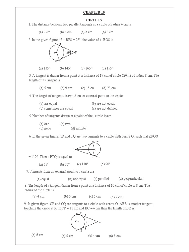 Revision Worksheet For Pre Board-1 | PDF | Circle | Sphere