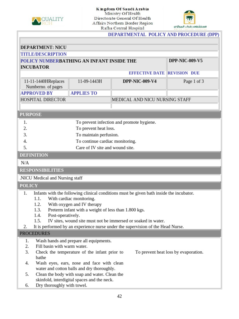 Bathing An Infant Inside The Incubator-9 | PDF | Neonatal Intensive ...