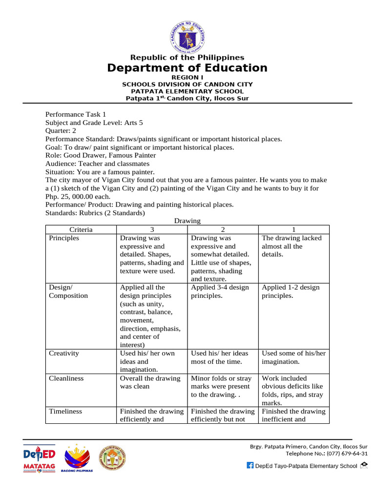 MAPEH-ARTS-PT-1-and-2 | PDF | Drawing | Paintings