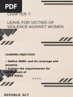 VAWC Leave Entitlements and Guidelines | PDF