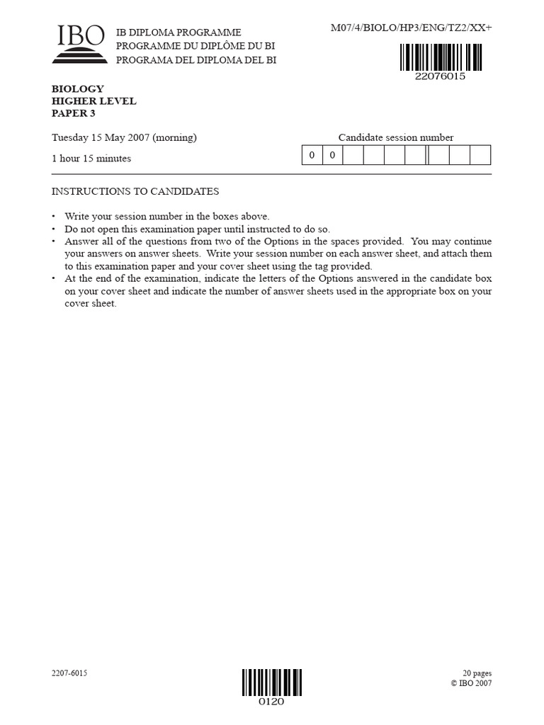 Biology Paper 3 TZ2 HL | PDF | Hemoglobin | Mdma
