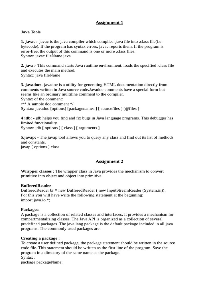 java 1 oral .pdf | PDF | Method (Computer Programming) | Class ... java 1 oral .pdf | PDF | Method (Computer Programming) | Class ...