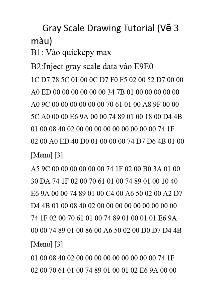 Gray Scale Drawing Tutorial | PDF