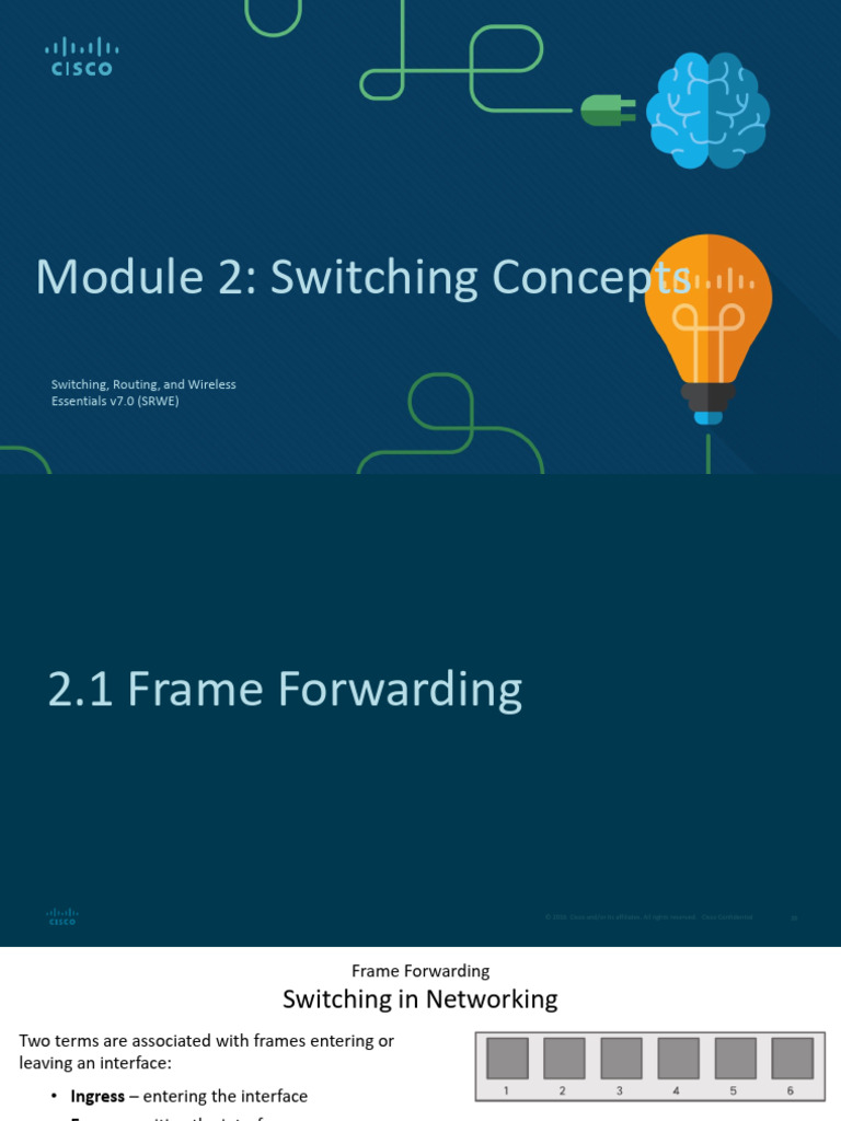 mod-2-CCNA v7 - SRW E - Module 2 Switching Concepts | PDF | Network Switch | Computer Network