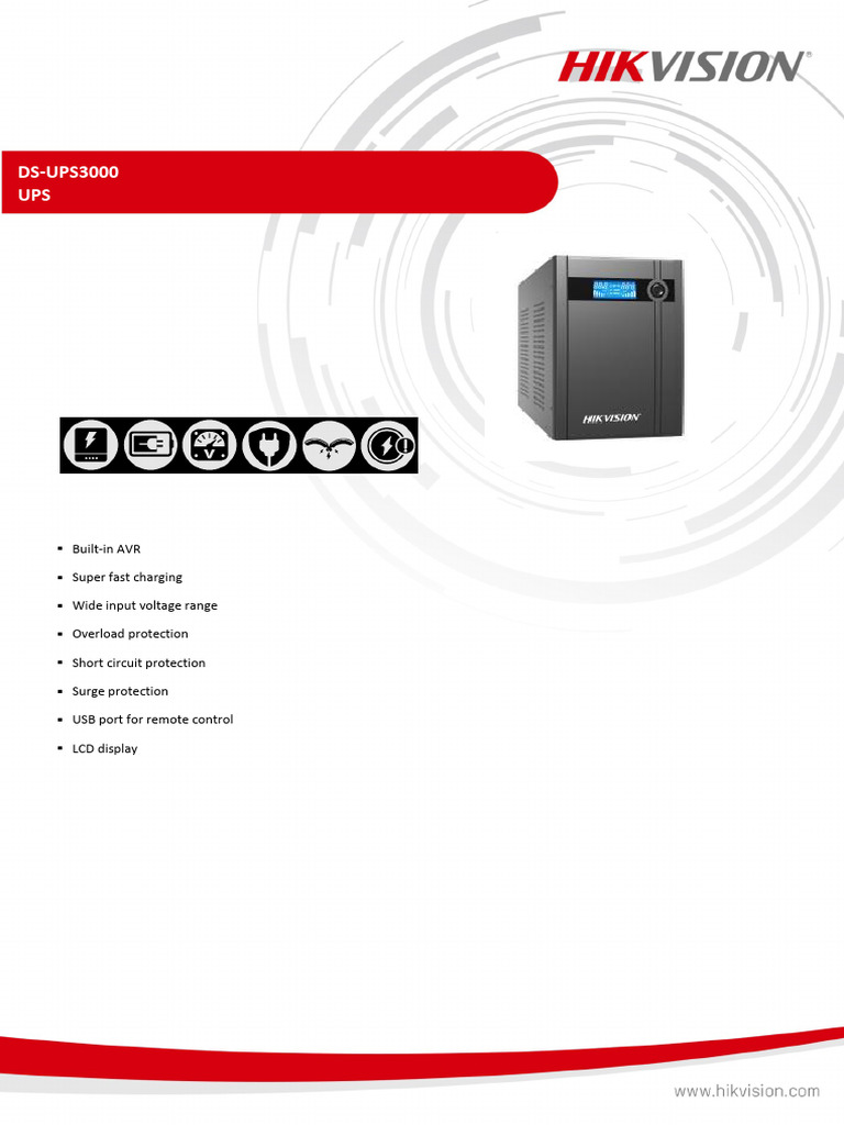 DS-UPS3000 UPS Datasheet | PDF