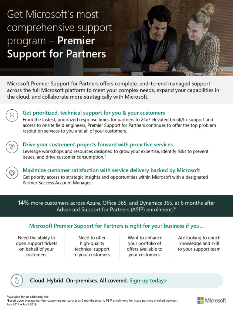 Microsoft Premier Support for Partners | PDF | Cloud Computing | Microsoft