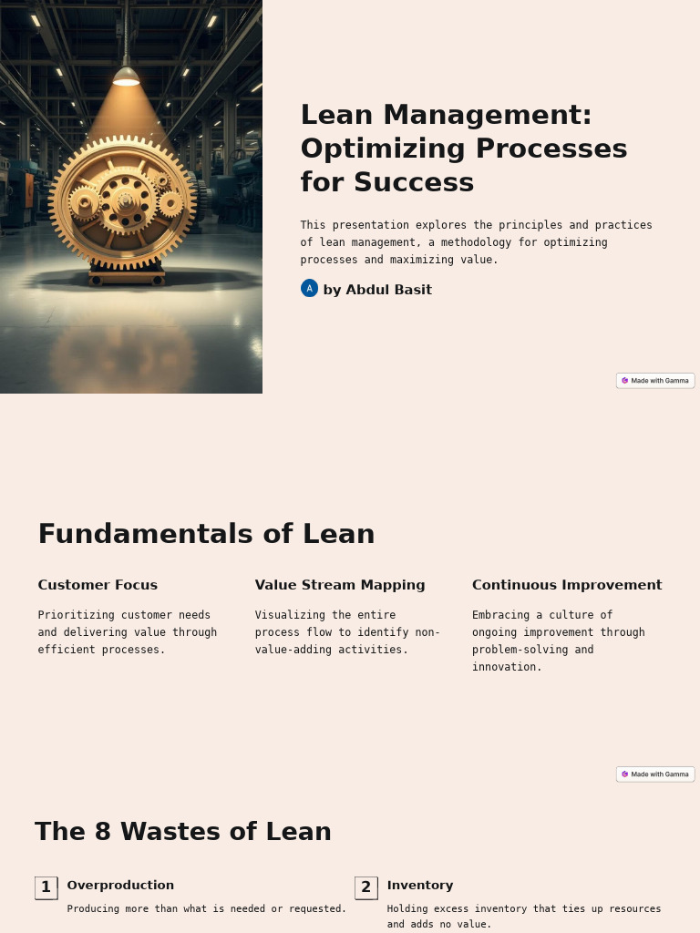 Lean-Management-Optimizing-Processes-for-Success | PDF | Lean ... Lean-Management-Optimizing-Processes-for-Success | PDF | Lean ...