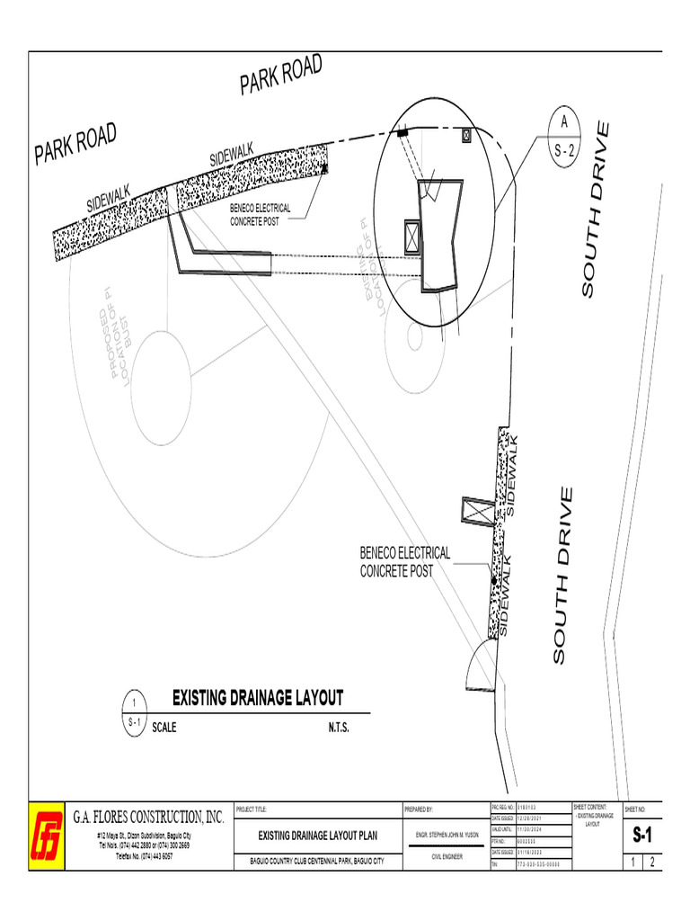 Exisiting Drainage Layout 1 | PDF