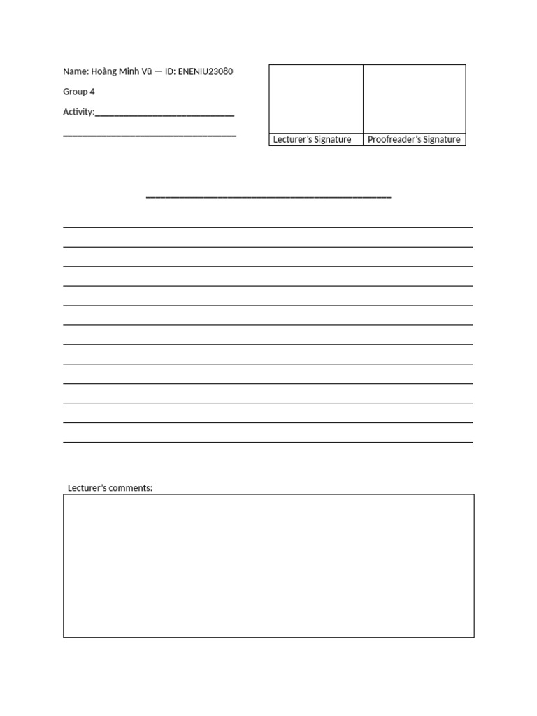 Writing 1 B2-C1 Self-Designed Assessment Paper | PDF