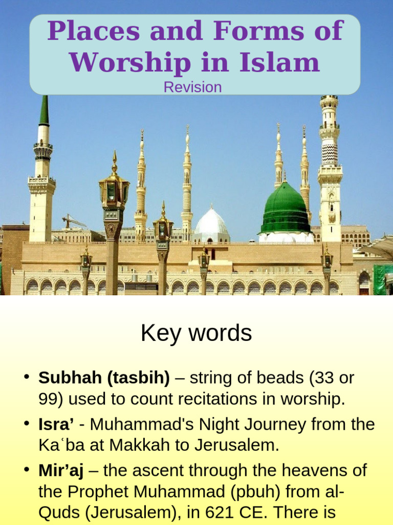 Places and Forms of Worship in Islam | PDF | Mosque | Prayer