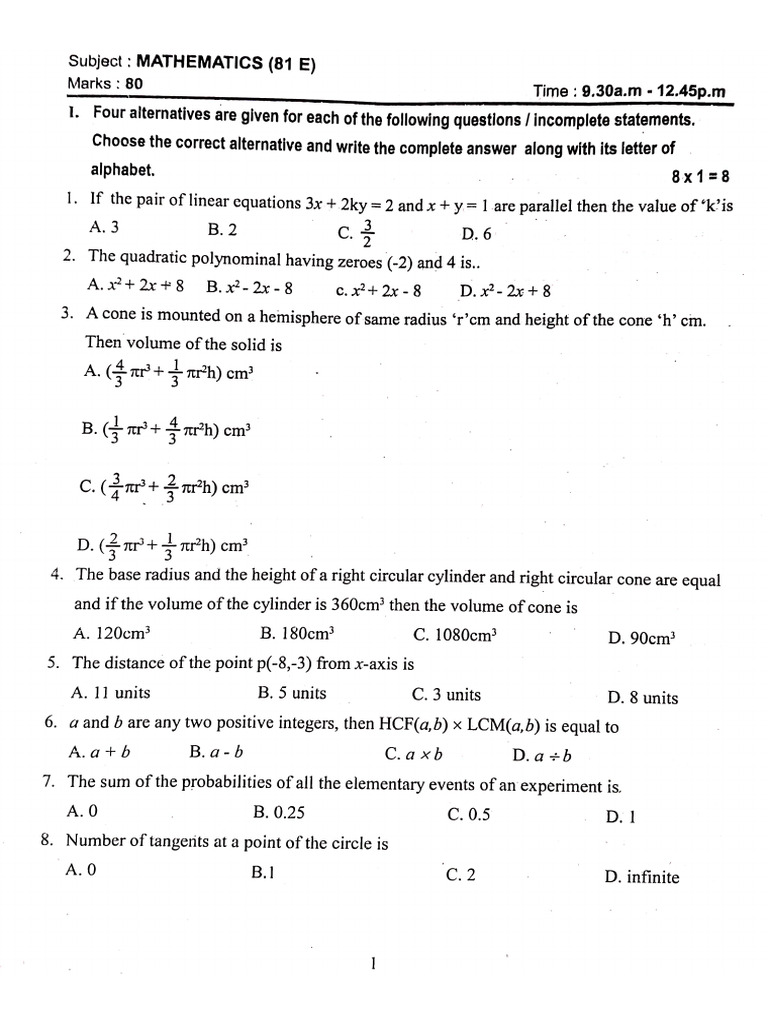 Maths Prep Jan 2025 | PDF