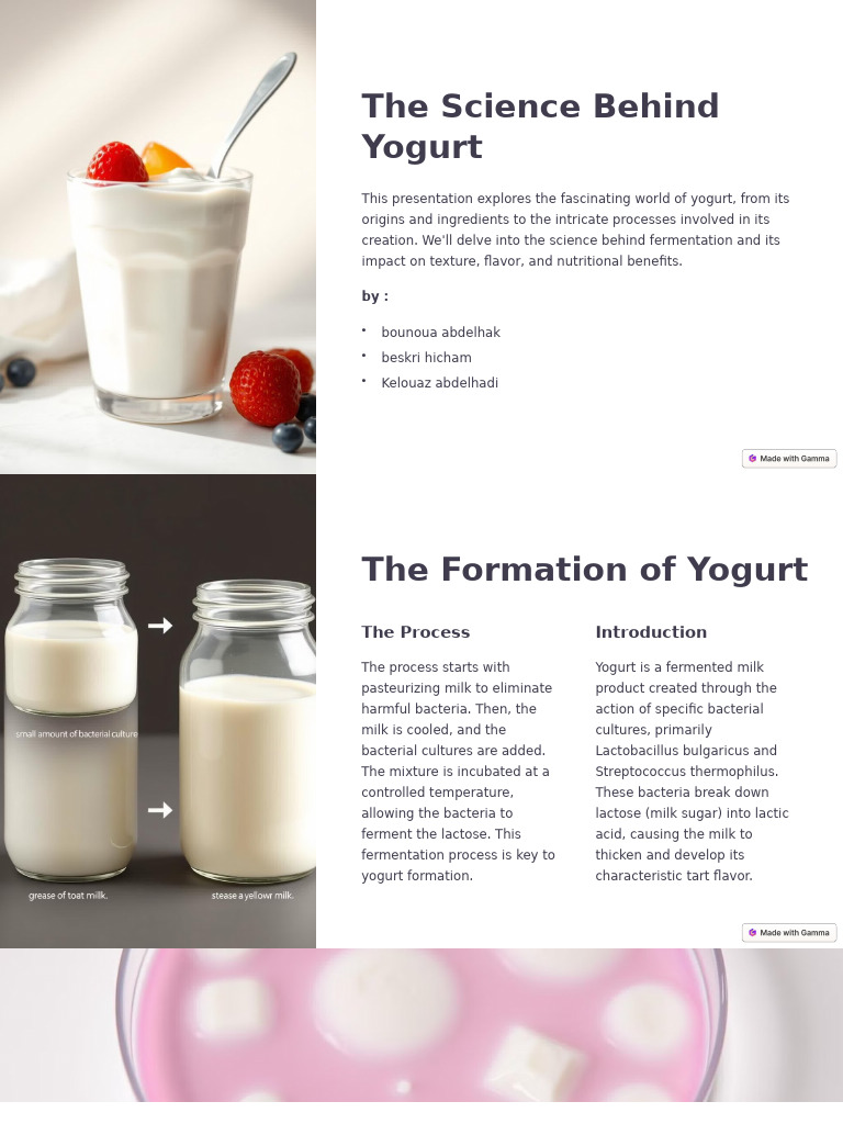 The Science of Yogurt Fermentation | PDF | Yogurt | Milk