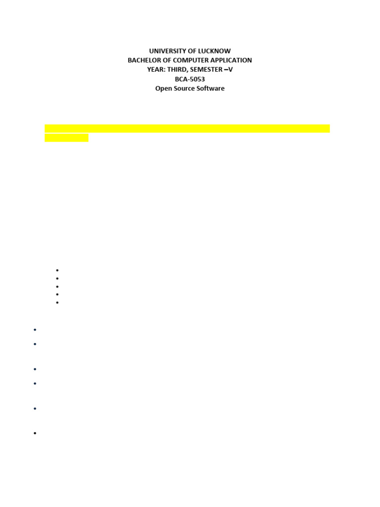 10 Important Questions of OSS | PDF | Software Development | Computer File