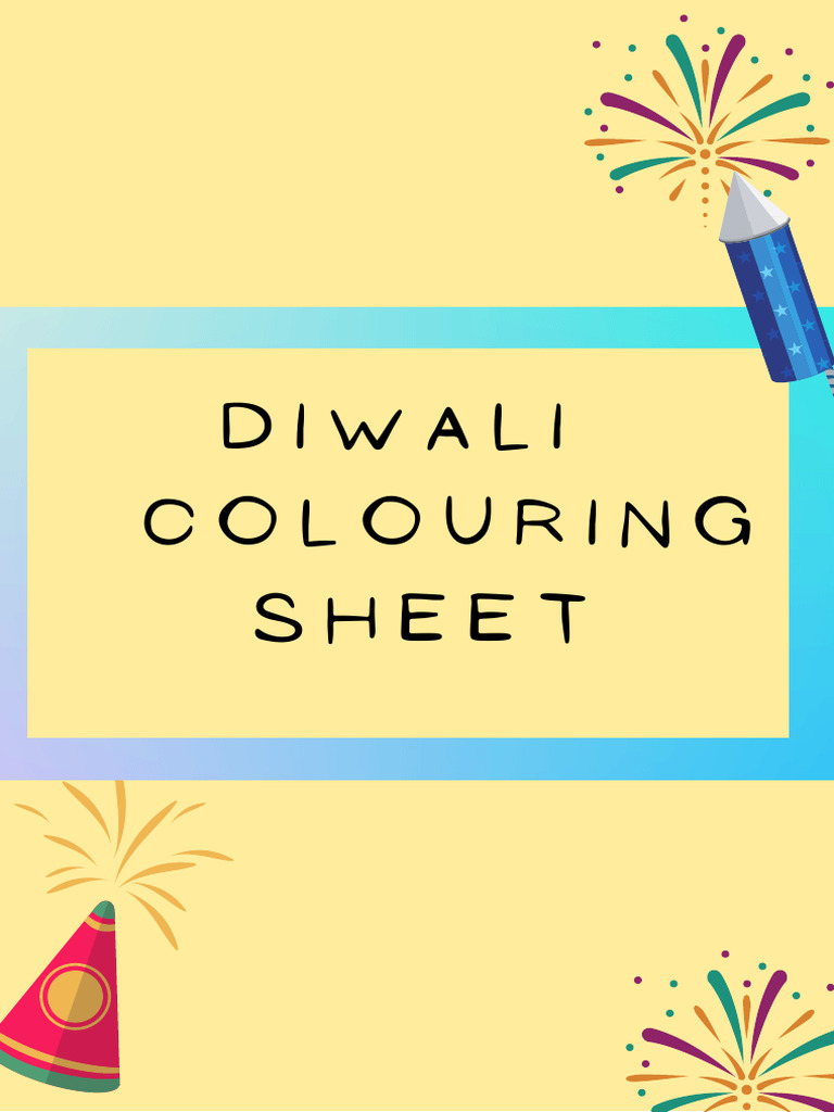 Diwali Colouring Page | PDF