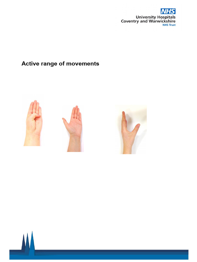 Hand Therapy: Thumb Exercise Guide | PDF | Hand | Thumb