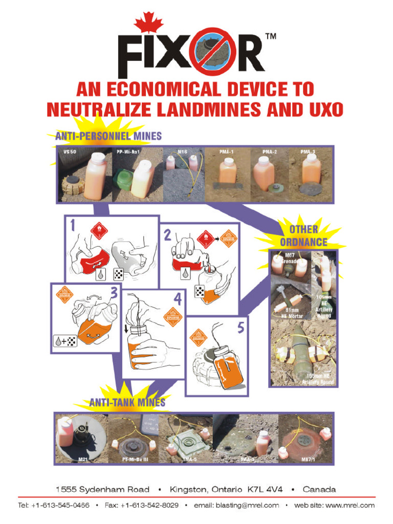 FIXOR MREL Brochure | PDF | Land Mine | Dangerous Goods