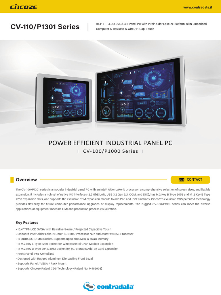 Datasheet CV-110-P1301 Series | PDF | Usb | Electronics