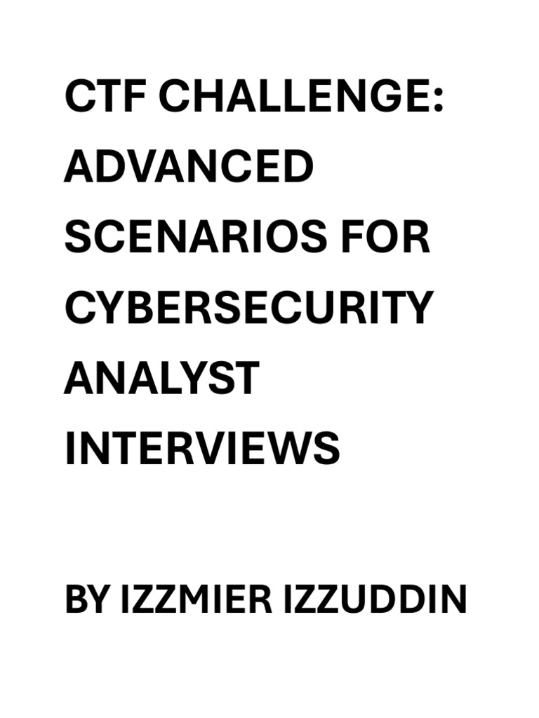 Cybersecurity Analyst Interview Scenarios | PDF | Windows Registry ...