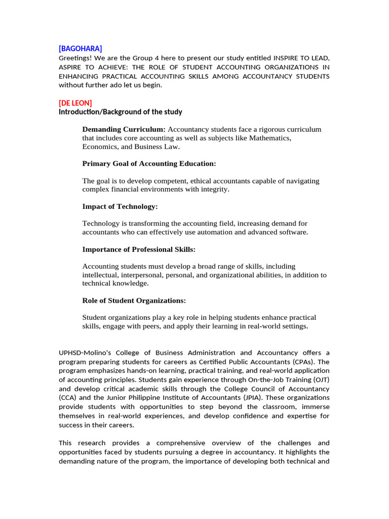 Research Script | PDF | Survey Methodology | Accounting