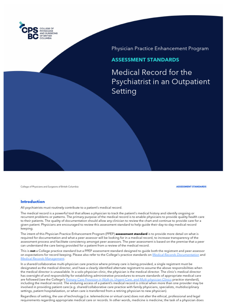 PPEP-AS-Medical-Record-Psych(1) | PDF | Psychiatry | Medical Record