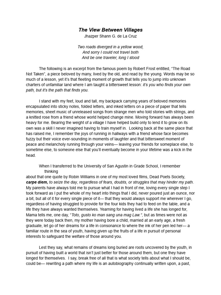 The View Between Villages | PDF