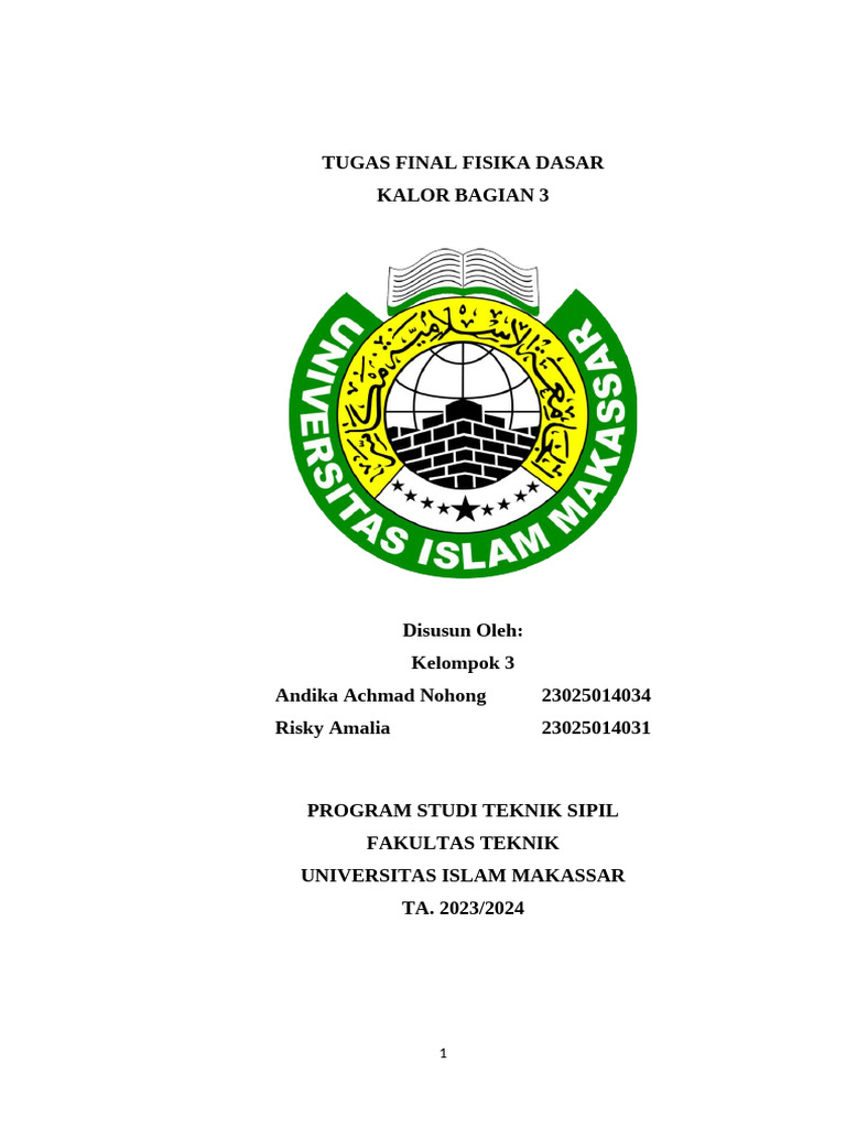 Tugas Final Fisika Dasar | PDF
