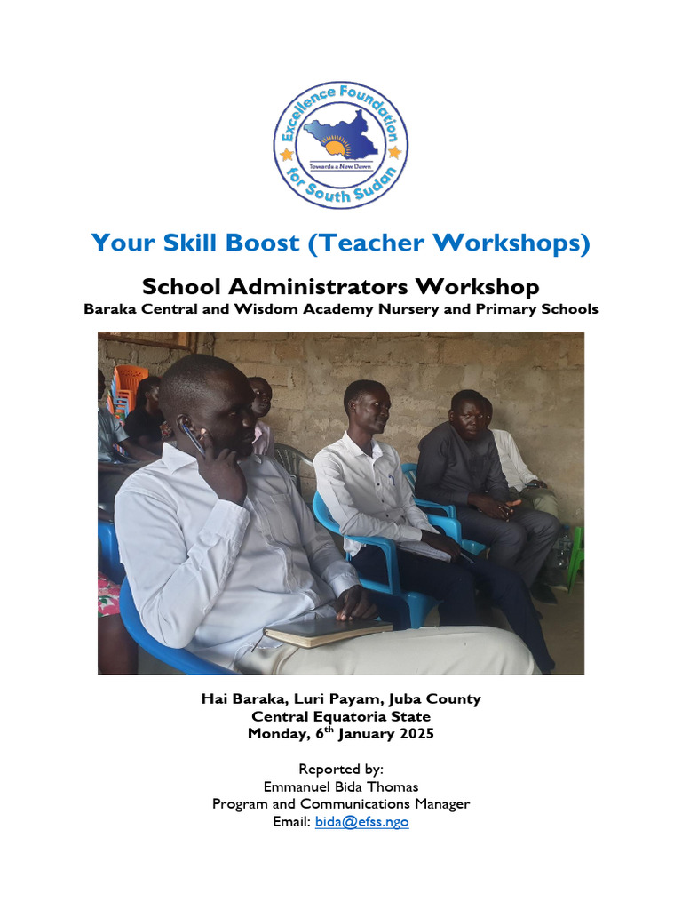 Baraka Central School Administrators Workshop Report | PDF | Teachers ...
