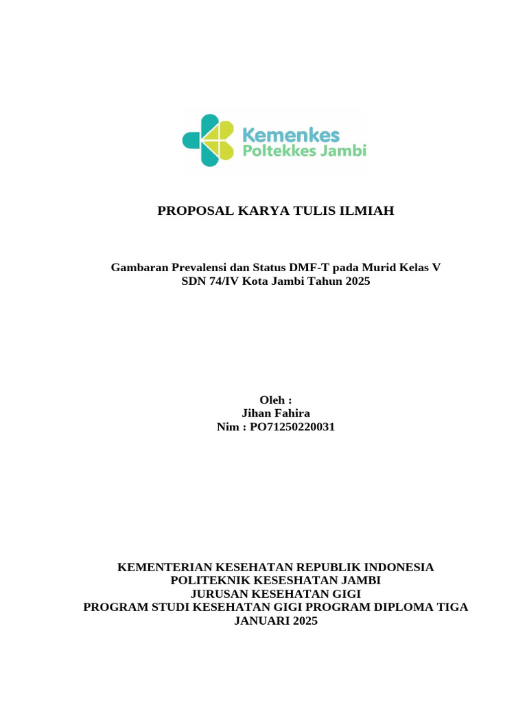 Kti Jihan Bab 1-3 | PDF