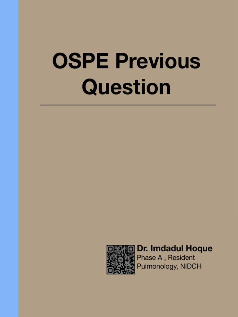 OSPE previous Q | PDF