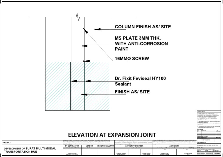 2024-12-06 - GSRTC - 01 - Expansion Joint Detail - Ele | PDF