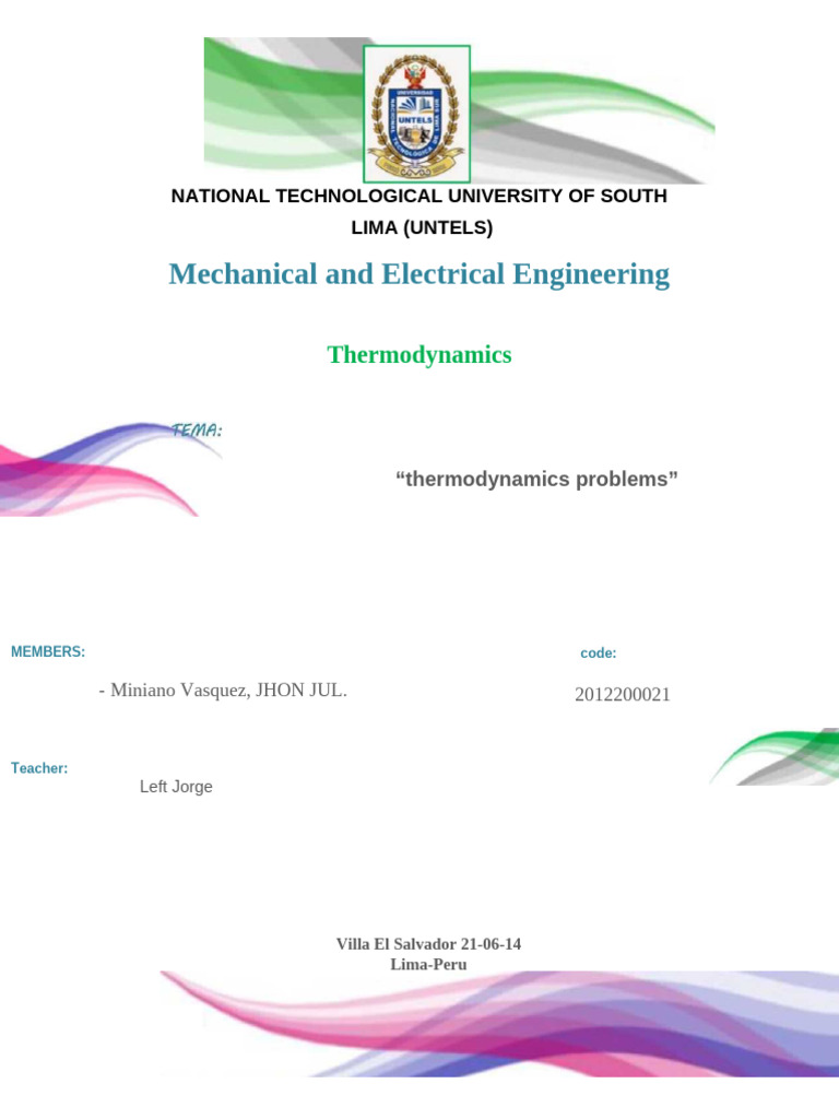 THERMODYNAMICS | PDF | Entropy | Fossil Fuel Power Station