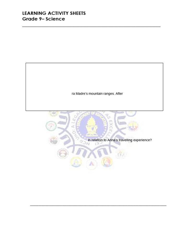 SCIENCE-9 Q3 LAS-3-Factors Affecting Climate | PDF | Climate Change ...