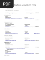 CA Firms Contact List in India | PDF | Financial Services | Business