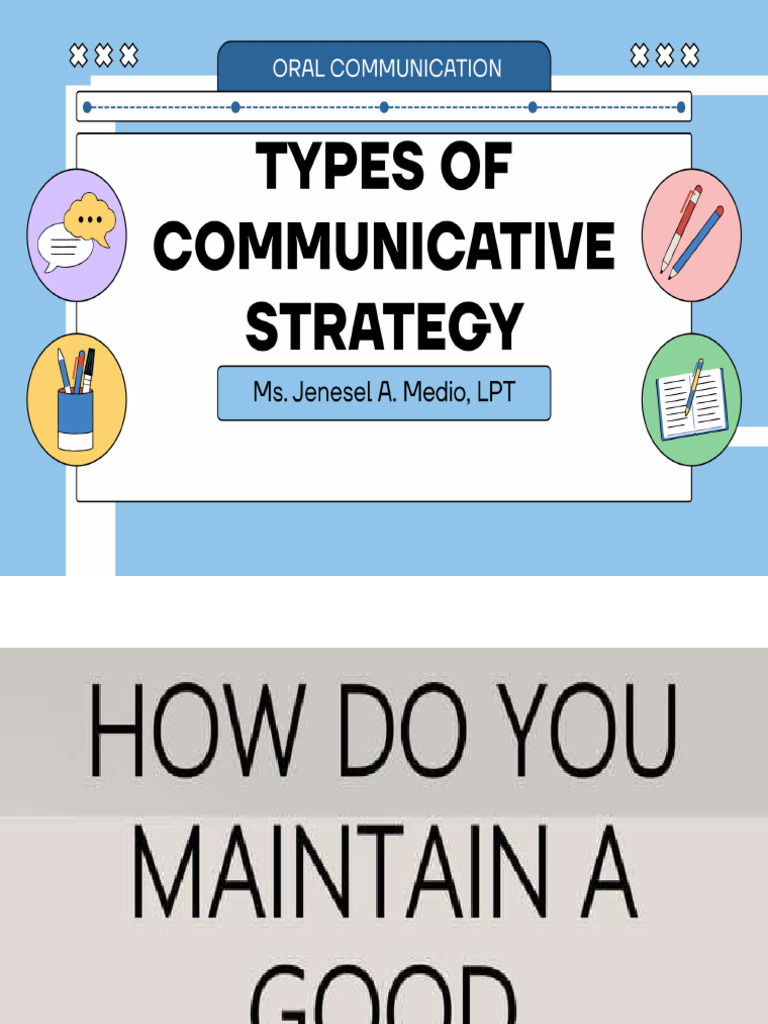 Communicative Strategy | PDF